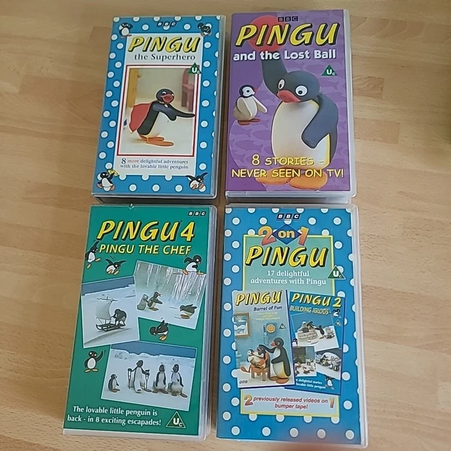 4 X PINGU Kids VHS Video Bundle Childrens TV Cartoon Vintage | Great ...