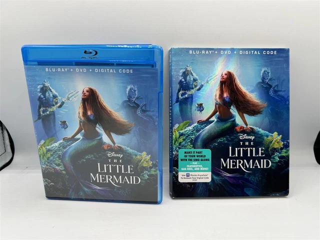 DISNEY THE LITTLE Mermaid Live Action Blu-Ray + Dvd Avec Slipsleeve EUR ...