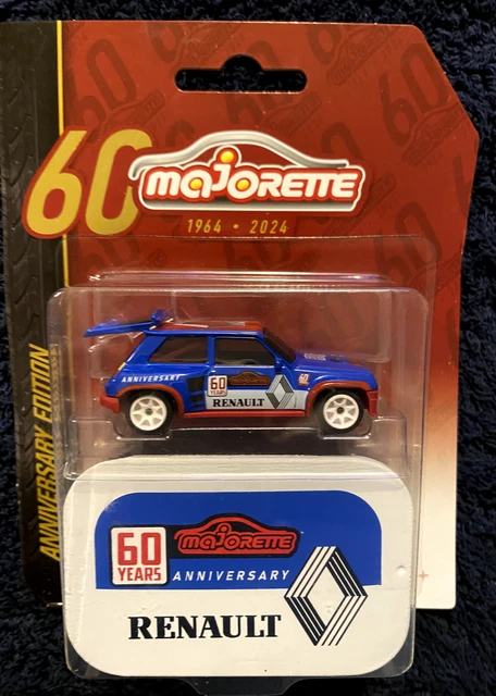 MAJORETTE ANNIVERSARY EDITION Renault 5 Turbo. 60 Ans. 1964 - 2024 EUR ...