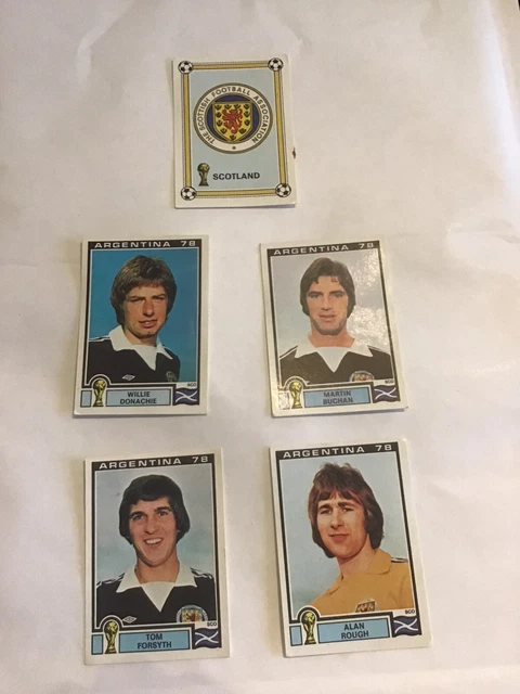 5 IMAGES PANINI Ecosse : Coupe du Monde Argentina 1978 EUR 30,00 ...