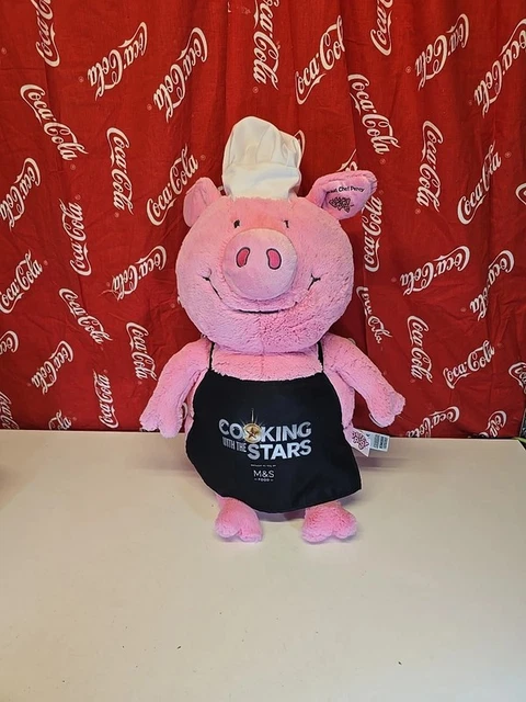 M&S PERCY PIG Chef Limited Edition 2021 Soft Toy Plush Cooking with the ...