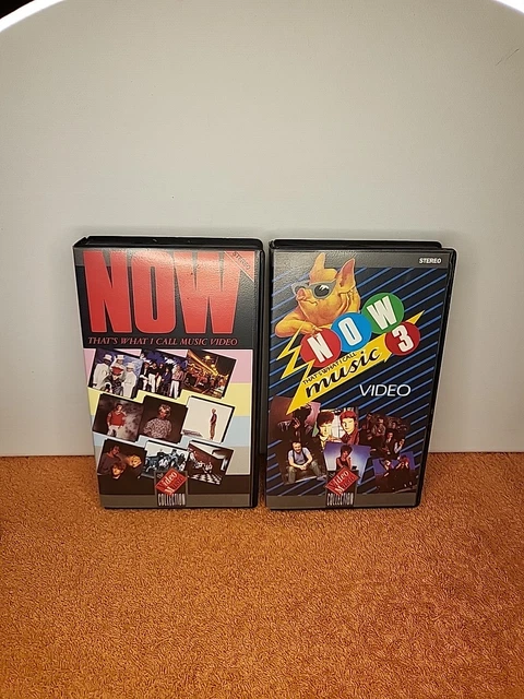 NOW THAT’S WHAT I Call Music 1 & 3 Original VHS Video Cassette Tape ...
