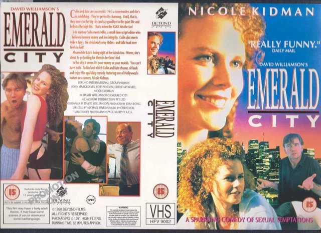 EMERALD CITY, NICOLE Kidman VHS Video Promo Sample Sleeve/Cover #9200 ...
