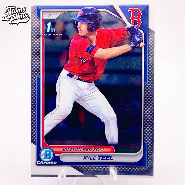 KYLE TEEL 2024 Bowman 1ère base chrome prospect Boston Red Sox BCP-48 ...