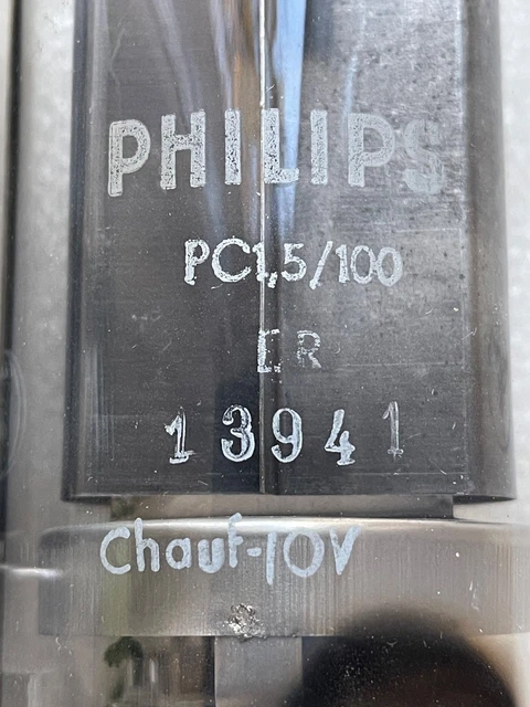 PC1.5/100 PHILIPS PENTODE Tube Valve Direct Heated Power Transmitter ...