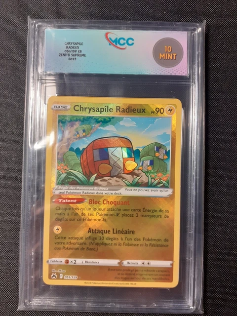CARTE POKEMON GRADÉE Psa,Pca,Mcc -Chrysapille Epee Et Bouclier 10/10 ...