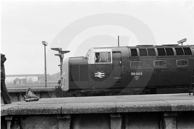35MM B/W NEGATIVE - Class 55 Deltic 55003 MELD York July 1980 (5) £2.49 ...