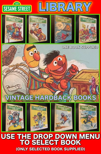 1970S THE SESAME Street Library Book No 3-4-6-8-9-13-14-15 £16.28 ...