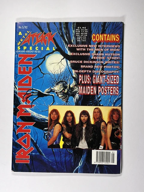 IRON MAIDEN METAL Attack Special Magazine Programme Bruce Dickinson May ...