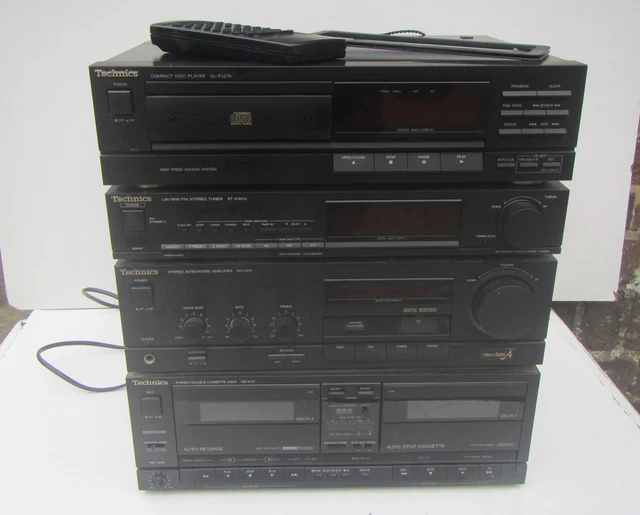 TECHNICS HIFI SYSTEM - SU-X101 (AMP), SL-PJ27A (CD), RS-X101 (TAPE), ST ...