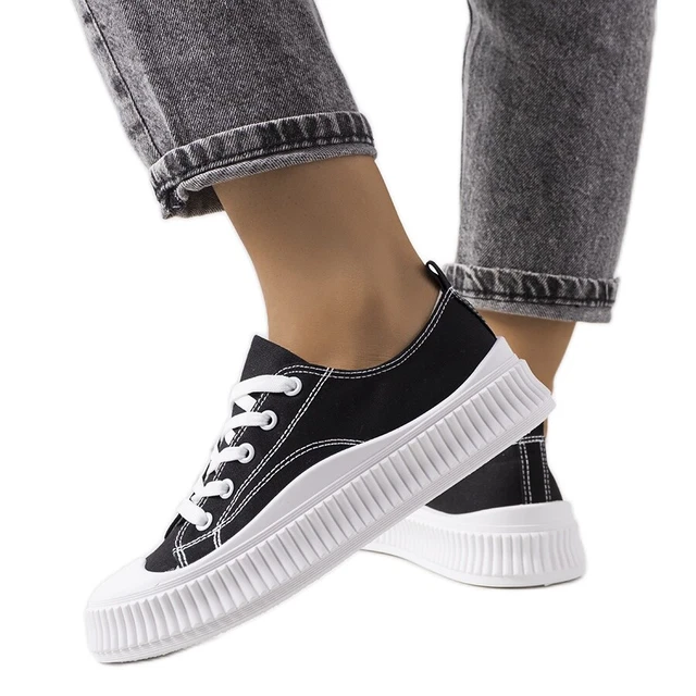 BASKETS NOIRES SUR la plateforme Chovka le noir EUR 25,68 - PicClick IT