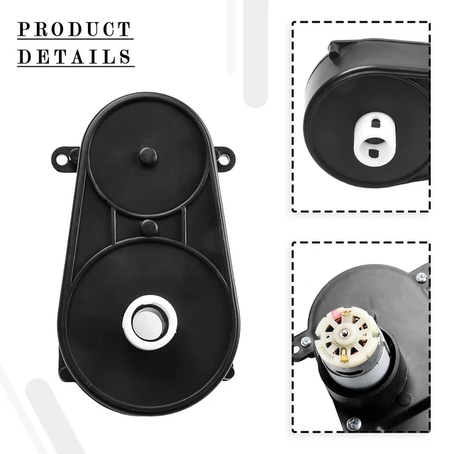 HIGH SPEED ROTATION Gear Box Electric Motor Steering Gearbox for Kids ...