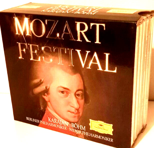 MOZART FESTIVAL BOX - 5x CD`s Edition - Karajan - Böhm - Sehr guter ...