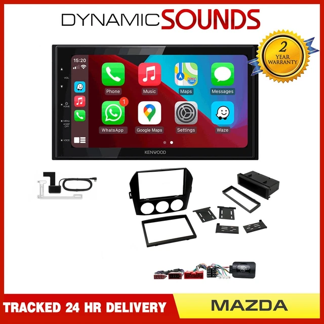 KENWOOD DAB+ ANDROID Auto CarPlay Stereo Upgrade Kit for Mazda MX-5 ...