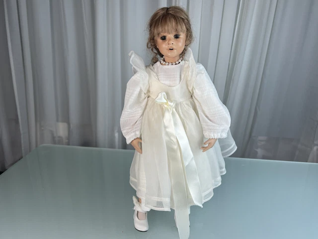 POUPON DE COLLECTION pour Collection, Poupée de Porcelaine 48 Cm. État Parfait EUR 53,28 ...