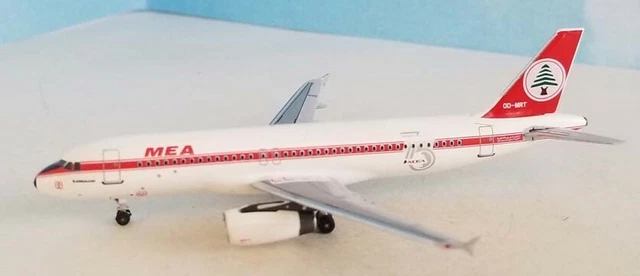 AEROCLASSICS AC419927 MEA Airbus A320-200 Retro OD-MRT Diecast 1/400 ...