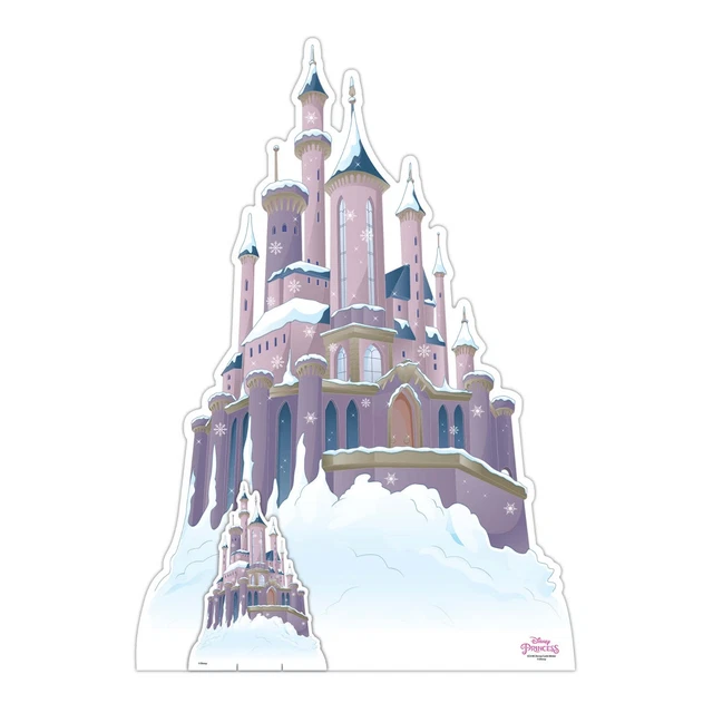 DISNEY PRINCESS WINTER Castle Cardboard Cutout with FREE Mini Standee ...