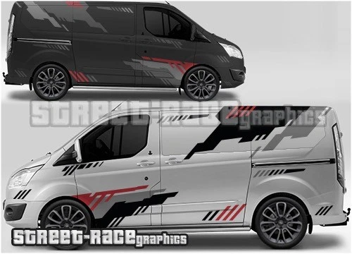 FORD TRANSIT CUSTOM Rally 010 motorsport racing graphics stickers ...
