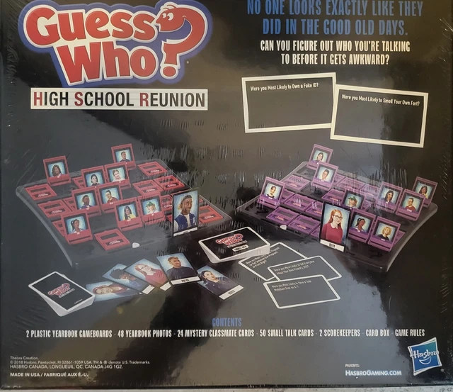 HASBRO GUESS WHO? High School Reunion A Parody Of The Classic. New $6. ...