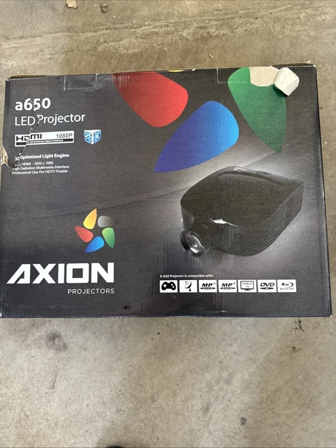 AXION PROJECTOR. A650 Led Projector. Full HDMI 1920 x 1080. Good As New ...