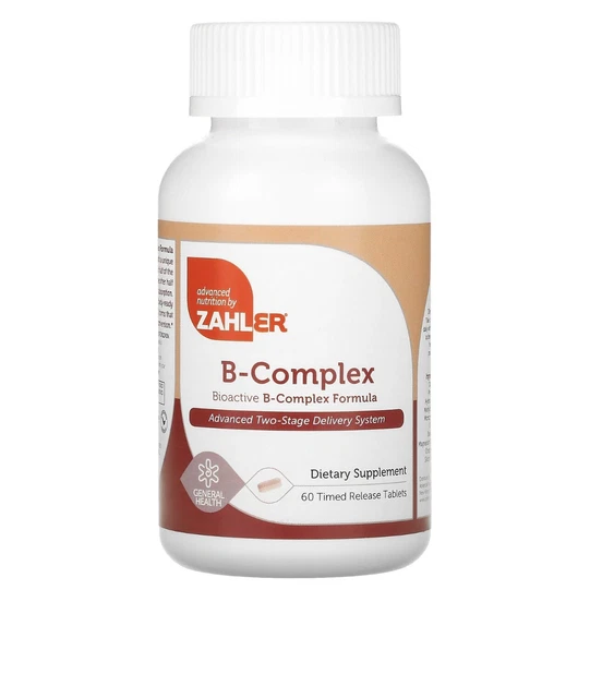 ZAHLER BIOACTIVE B-COMPLEX, 60 Timed Release Tablets £20.00 - PicClick UK