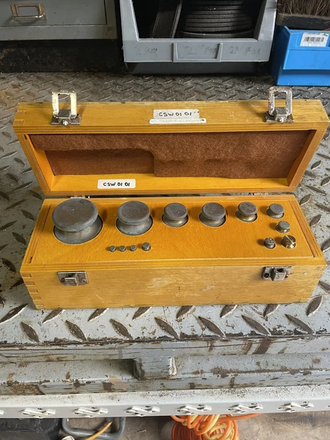 VINTAGE BRASS WEIGHT Scale Set 1kg to 1gram £40.00 - PicClick UK