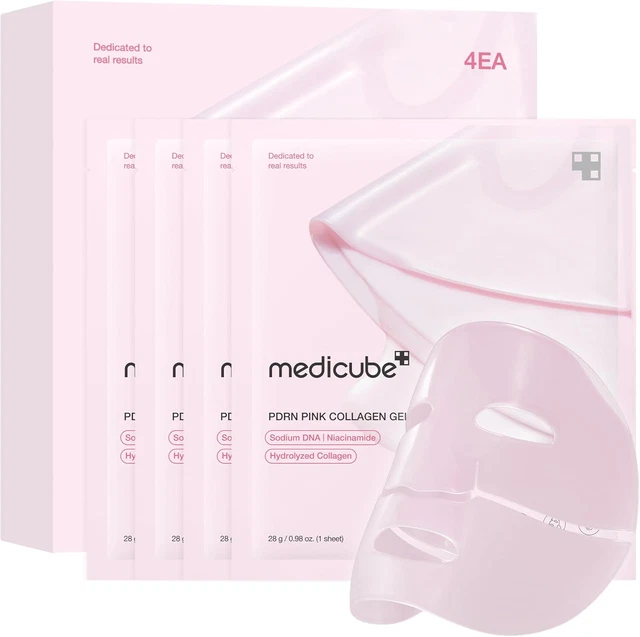 MEDICUBE SALMON DNA PDRN Pink Collagen Jelly Gel Mask Korean Skincare £ ...