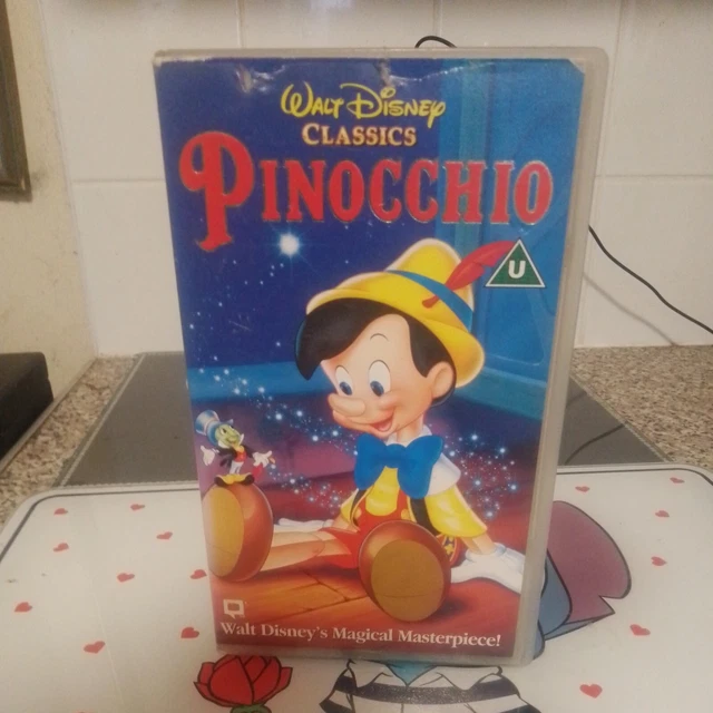 PINOCCHIO (VHS, 1995) Walt Disney Classics Vintage VHS Video Tape VGC £ ...