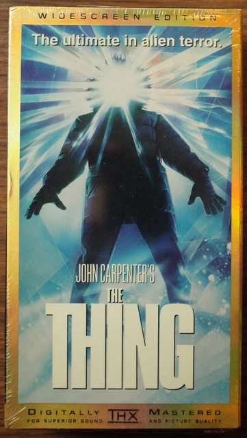 JOHN CARPENTER'S THE THING SEALED Widescreen VHS TAPE Universal ...