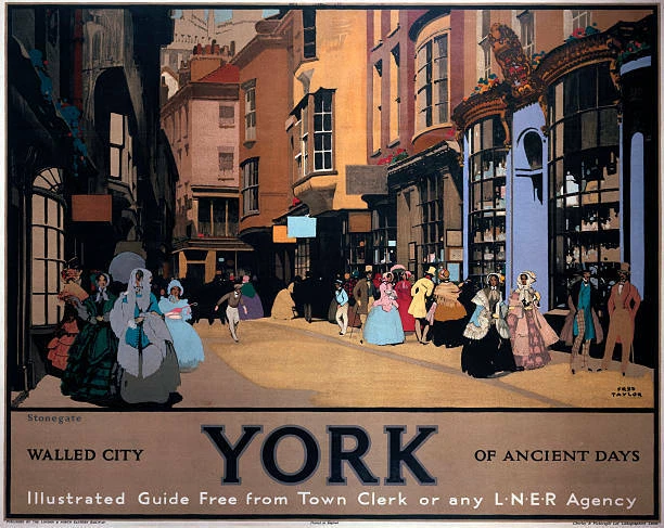 POSTER LNER, YORK - Walled City Of Ancient Days 1930 OLD PHOTO £5.82 ...