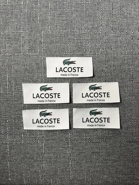 5 * LACOSTE POLO patch Label Tag Etiquette brand EUR 10,00 - PicClick FR