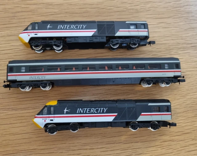 GRAHAM FARISH N Gauge HST Class 43 Set Of 3 Intercity 125 Swallow ...