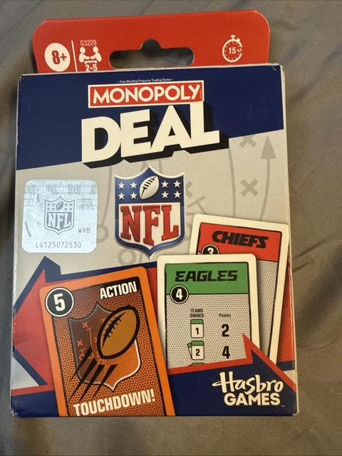 MONOPOLY DEAL NFL Edition Card Game | Official NFL | Family Game | Ages ...