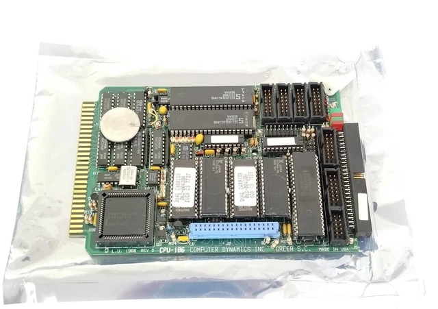 COMPUTER DYNAMICS CPU-186 Processor Board, Rev D, Cpu186 $1,127.40 ...