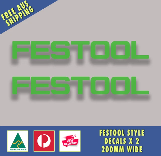 FESTOOL STYLE X 2 200Mm Wide Green Decals, Power Tools, Diy, Tradesman ...