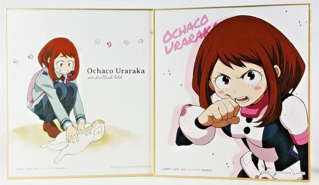 MY HERO ACADEMIA Ochako Uraraka Art Shikishi Board set 2018 Banpresto ...