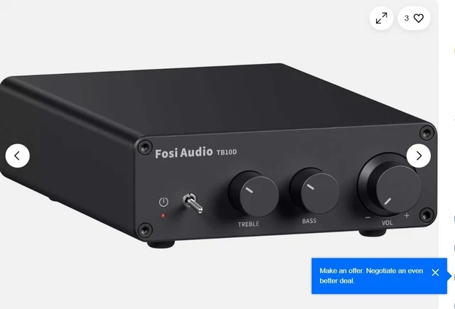 FOSI AUDIO TB10D 600W TPA3255 Power Amplifier Home Audio HiFi Stereo ...