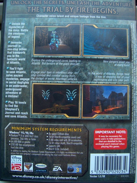 DISNEY'S---ATLANTIS---THE LOST EMPIRE---GIOCO In Prima Persona Punta E ...