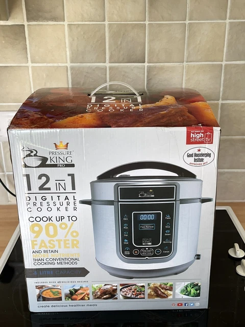 PRESSURE KING PRO 12-in-1 Digital Pressure Cooker 5L £49.99 - PicClick UK