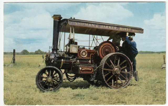 STEAM; BURRELL COMPOUND 3 Speed Steam Tractor No 3458 PPC, Unposted, c ...