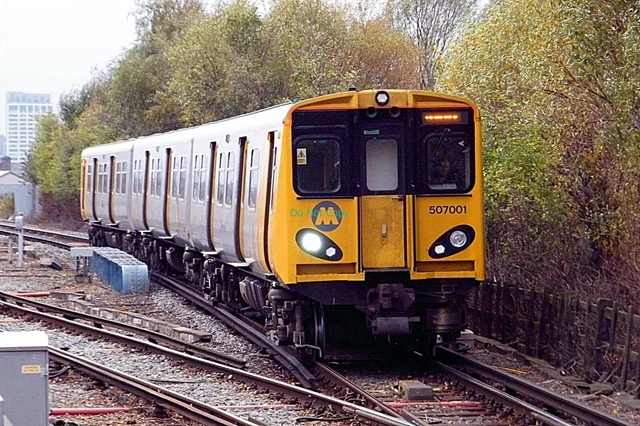 C3 6X4 GLOSSY Photo Mersey Rail Class 507 507001 @ Sandhills £1.00 ...