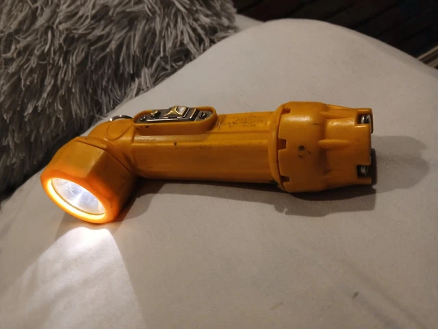 EX LONDON FIRE Brigade Wolf ATEX Safety Torch Yellow, Right Angled. D ...