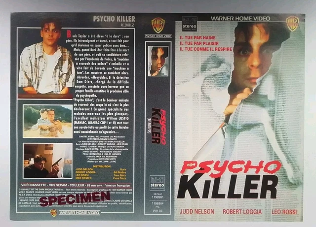 JAQUETTE VHS (SEUL) Warner Psycho Killer EUR 4,00 - PicClick FR