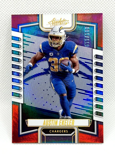 2023 ABSOLUTE AUSTIN EKELER Red Spectrum 011/100 vrais chargeurs ...