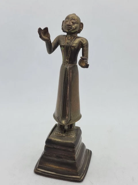 ANTIQUE INDIAN RHADA Vigrahas Goddess Brass Figurine, Statue, Hindu ...