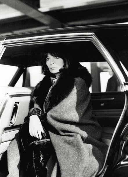 FRENCH SINGER AND actress Juliette Greco on board a car Milan 1970s Old ...