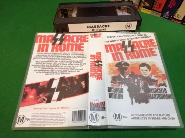 MASSACRE IN ROME (1973) - Rare 90s Australian CDV Sell Through Vhs ...