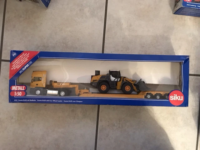 SIKU 3933 1:50 Scania Tieflader mit Radlader EUR 85,00 - PicClick DE