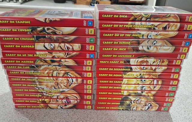 THE CLASSIC CARRY ON Film Collection DVD Set 29 DVD's Region 4 $45.30 ...