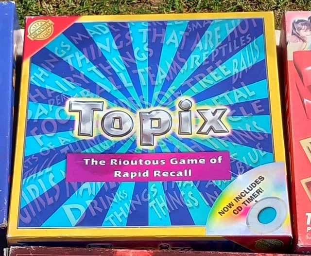 TOPIX THE RIOTOUS Game of Rapid Recall - Includes CD Timer - Cheatwell ...